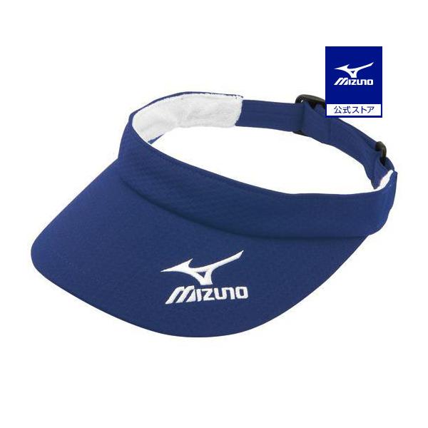 ミズノランバードマーク刺繍がポイント。シンプルなデザインのサンバイザー。