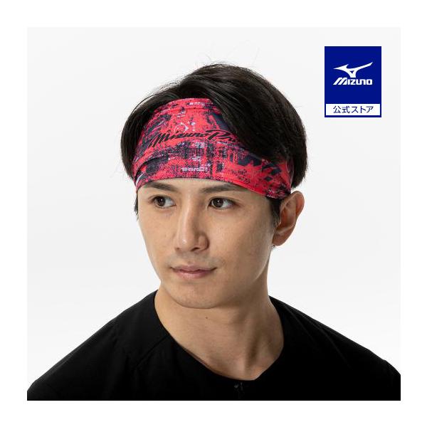 ミズノプロのシーズングラフィックを使用したヘアバンド。形状を見直してリニューアル。