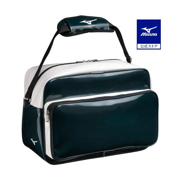 豊富なカラーバリエーションでチームカラーに対応。エナメル素材の大容量セカンドバッグ。