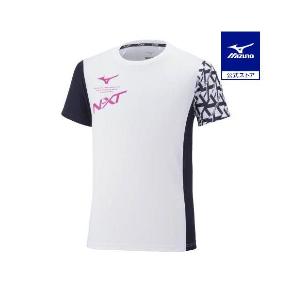 左袖はN-XTロゴを総柄にアレンジした昇華プリント切替。バックプリントも入った、デザインTシャツ。