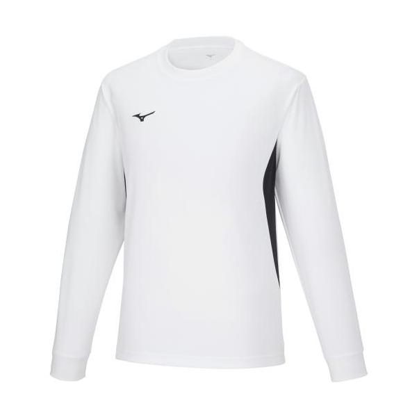 吸汗速乾性とUVカット機能（UPF15）を兼ね備えた、柔らかな着心地の切替デザイン長袖Tシャツ。ミズノマーク刺繍入り。