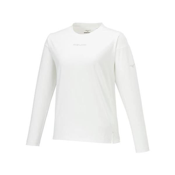 ソフトで肌に馴染む着心地とハリコシを両立したソフトドライTシャツ。UPF50＋のシンプルなTシャツ。胸元に本体同色のMIZUNOロゴをプリント。左袖にはシーズンテーマ柄をデザインしたミズノマークを転写したシンプルなデザイン。