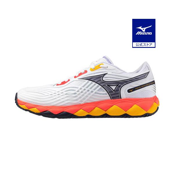 【カラー15：ブルー×ホワイトのみミズノ直営店限定カラー】ベースライナーに向けた新TOURモデル。「試合の最後まで強いストロークを打ち続ける」を追求した設計。 テニスシューズ