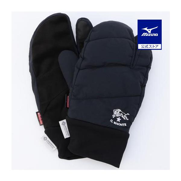 イタリア・フィレンツェ発のバッグ・革製品ブランド「IL BISONTE」とのコラボレーションモデル。IL BISONTEのアイコンであるバイソンロゴ刺繍がデザインポイントの普段使いしやすいミトン。