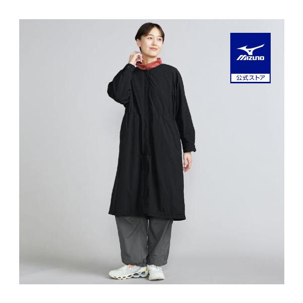 メッシュ調の起毛ニットインサレーションを採用。ワンピースとコート、2wayで使って頂けます。