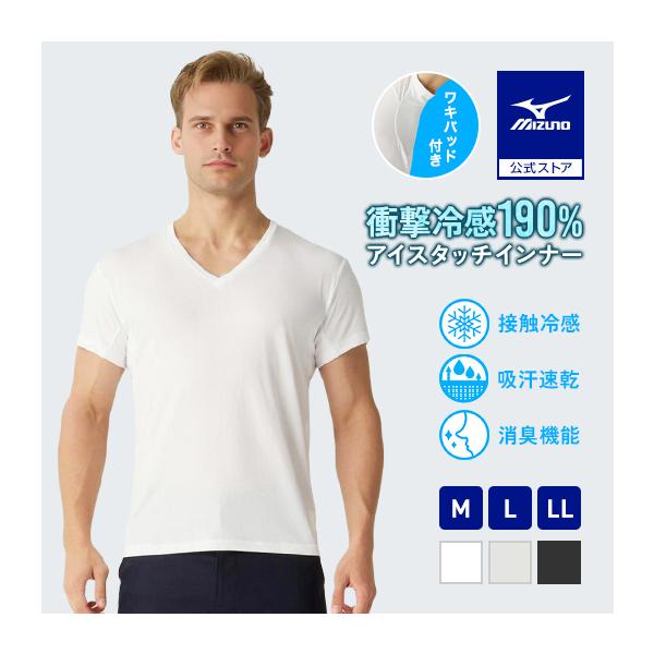 衝撃冷感190％ アイスタッチインナー生地に触れた瞬間から感じるアイスタッチの「冷感」は熱いカラダに清涼感をもたらします。