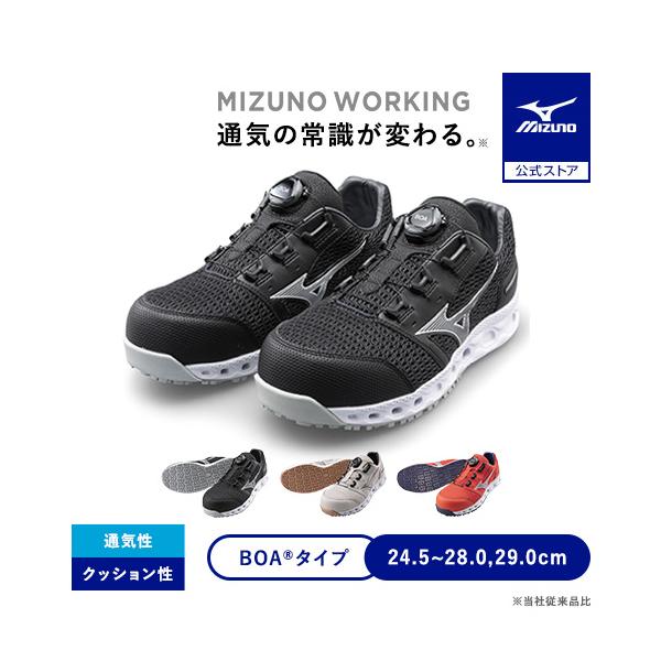 通気の常識が変わる。※通気性に特化したBOA(R)搭載モデルアッパーの大胆なメッシュ使いと、ソール側面の８つの通気孔によってシューズ内の熱気を逃し、足元を快適にキープ。※※当社従来品比