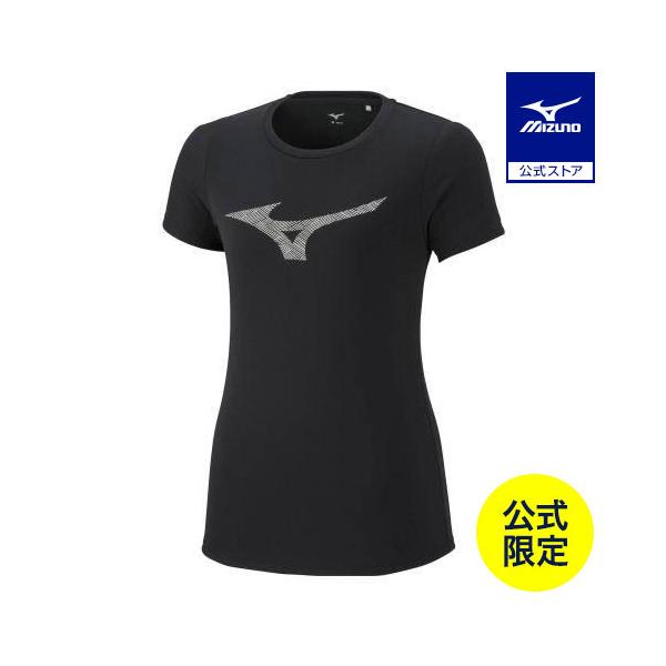 【ミズノ直営店＆公式オンラインショップ限定モデル】吸汗速乾、UPF15素材のランニングTシャツ。腕振り時に縫い目のあたりが気になりにくい特殊設計。
