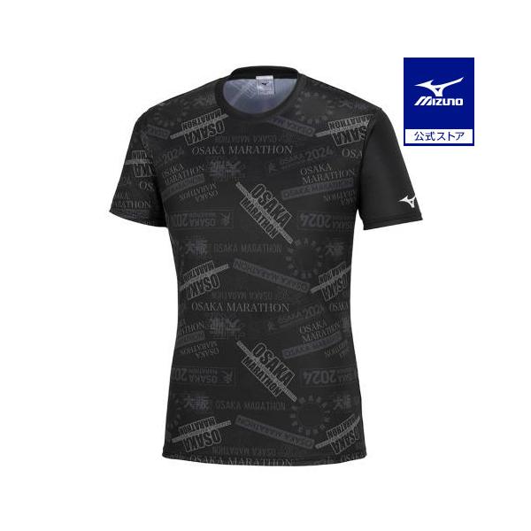 大阪マラソン2024限定Tシャツ。大阪のネオンを大会ロゴで表現したワクワクするデザインです。