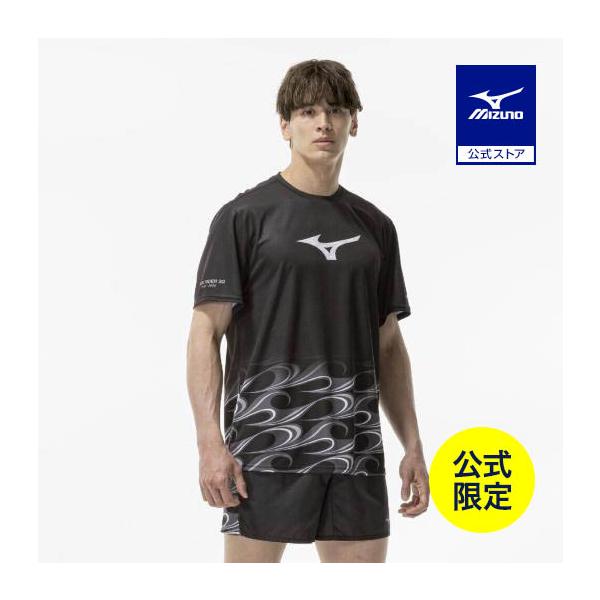ミズノランニングシューズWAVE RIDERの30周年を記念したWAVE RIDER 30パック。シューズと連動したグラフィックをアパレルに落とし込んだデザイン。
