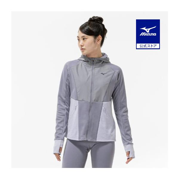 裏起毛ストレッチと布帛素材のハイブリッドシャツ。ナイトランをサポートする再帰反射プリントを搭載。