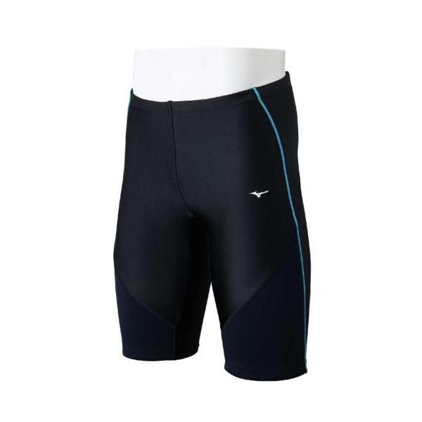 【EZ SWIM】楽に長く泳ごう。撥水素材＋浮力素材で泳ぐ姿勢をサポート！浮力5倍の機能が付いた水着です。（下半身部分比較、ミズノ調べ）