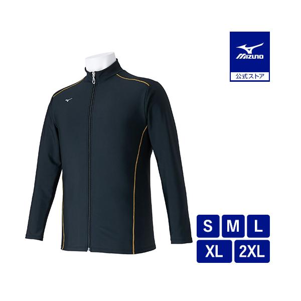 シンプルで男女問わず着こなせるデザインです。袖にあしらわれたmizunoロゴがおしゃれ。