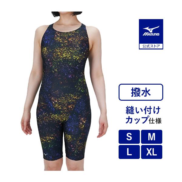【撥水】Stroke ONEしっかり泳ぐ方のためのStroke ONE。肩甲骨を動かしやすいバックストラップ形状（ピースバック）を採用。落ち着いた総柄が高貴なデザイン。
