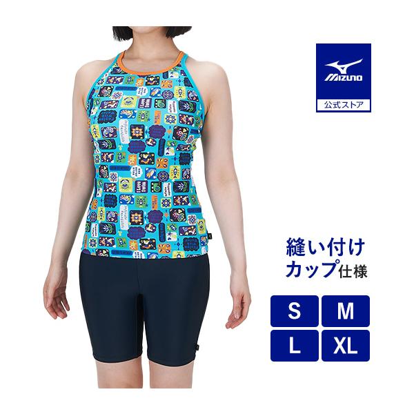 プールで歩くことを楽しむフィットネス水着です。