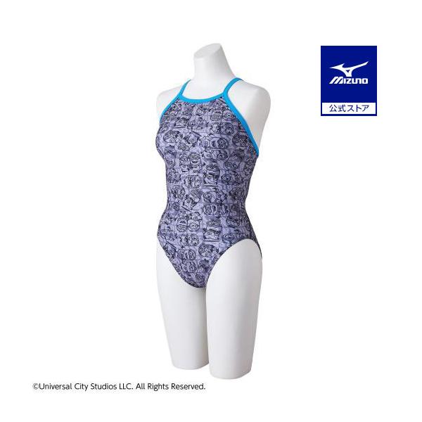 EXERSUITSミズノスイムにミニオンたちが仲間入り！様々なミニオンたちの表情を楽しめるデザインになっています。競泳選手の練習用として開発された水着 エクサースーツ