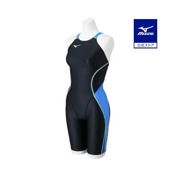 【WORLD AQUATICS（国際水泳連盟）承認済】低抵抗・撥水加工ニット素材のレース水着、STREAM ACEです。曲線状のステッチが特徴の無地切替デザイン