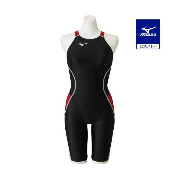 【FINA承認済】低抵抗・撥水加工ニット素材のレース水着、STREAM ACE。無地切替生地を組み合わせたソリッドデザイン。