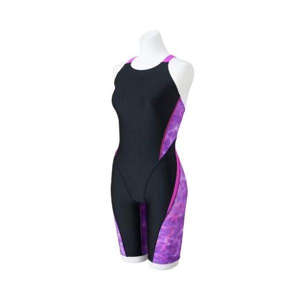 【WORLD AQUATICS（国際水泳連盟）承認済】低抵抗・撥水加工ニット素材のレース水着 STREAM ACE光が差す水面を表現したグラフィックの後身デザイン