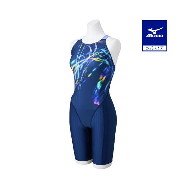 【WORLD AQUATICS（国際水泳連盟）承認済】低抵抗・撥水加工ニット素材のレース水着、STREAM ACEです。光のアートを表したグラフィックデザイン