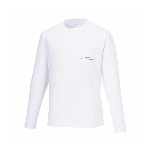 MIZUNO FOOTBALLのフィロソフィーを纏う。「JAPAN SPIRIT.」と、ブランドメッセージのロゴのみをプリントしたシンプルなロングスリーブTシャツ。