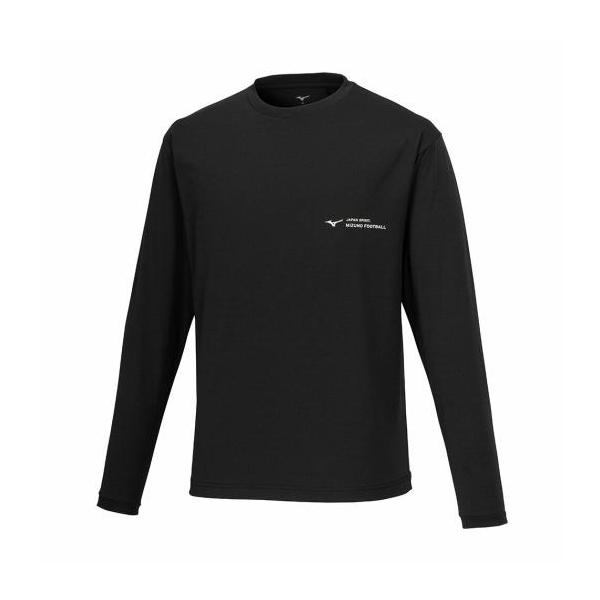 MIZUNO FOOTBALLのフィロソフィーを纏う。「JAPAN SPIRIT.」と、ブランドメッセージのロゴのみをプリントしたシンプルなロングスリーブTシャツ。