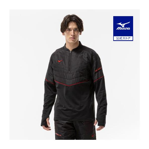 中綿とストレッチフリースをコンビネーションさせたトレーニングトップ。