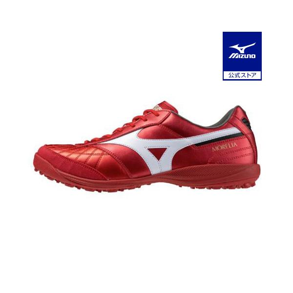 王道の素足感覚。フットサル専用クロスステッチを採用した、天然皮革モデル。MORELIAシリーズ誕生40周年を記念した「Ruby Red Pack」限定カラー。RUBY REDカラーのモレリアワッペンTシャツはこちら限定BOX入りの日本製ワッ...