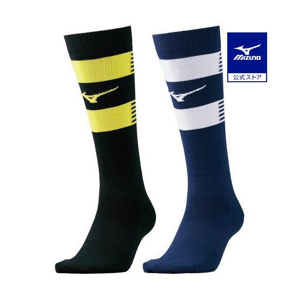 2足組みのソックス。太いボーダーの配色組合せ。