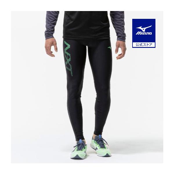 サイドにN-XTグラフィックデザインのプリント入りロングタイツ