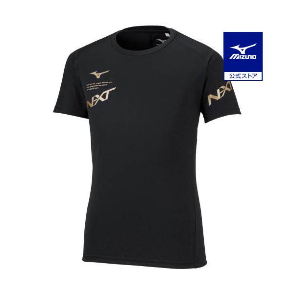 右胸・左袖に配置したN-XTグラフィックがポイントのシンプルデザインの半袖Tシャツ。