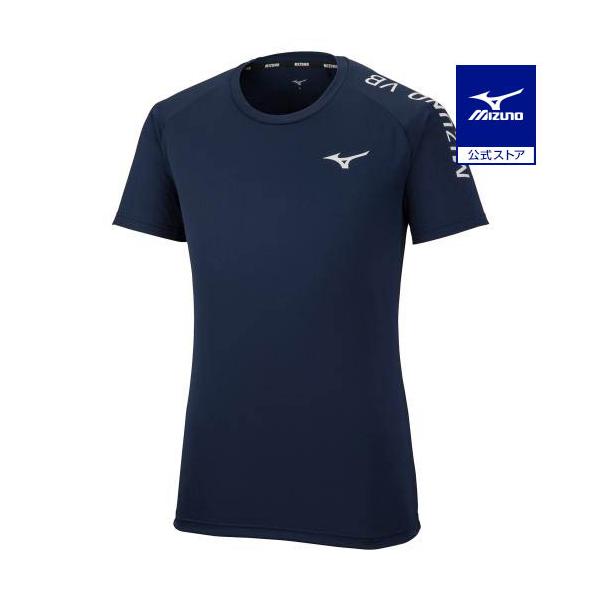 MIZUNO VBロゴを左袖に配置したBasicデザイン半袖Tシャツ。