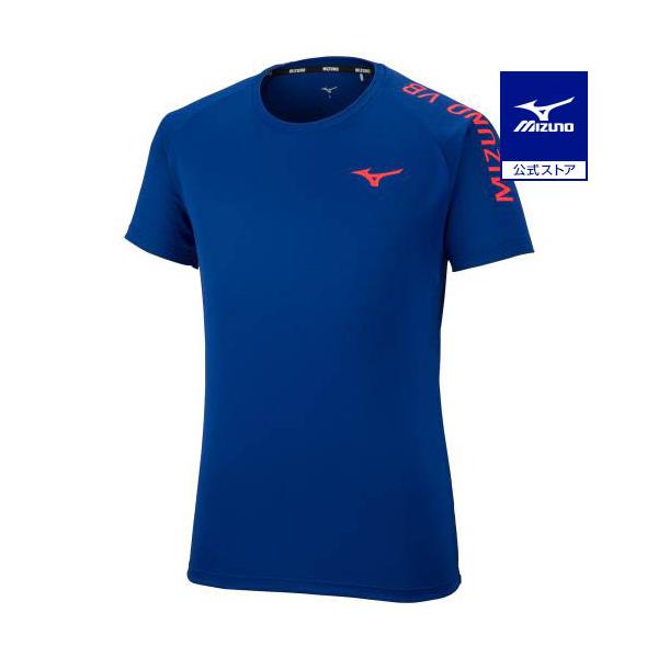 MIZUNO VBロゴを左袖に配置したBasicデザイン半袖Tシャツ。