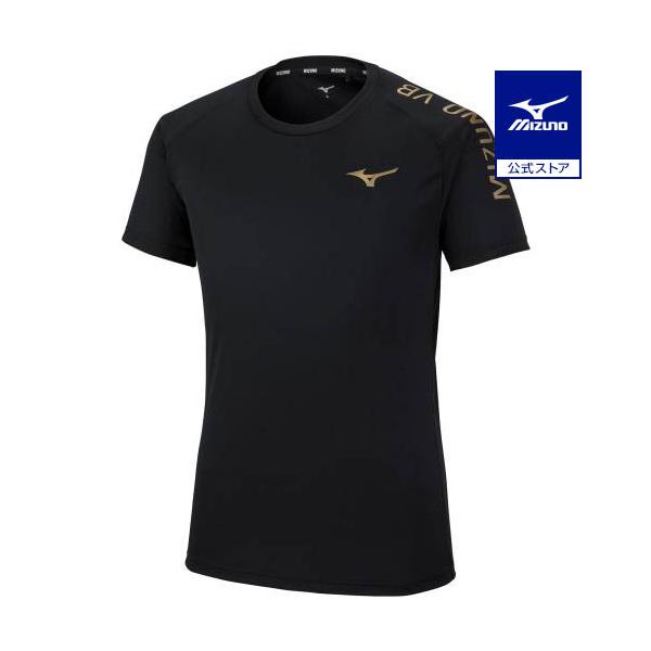 MIZUNO VBロゴを左袖に配置したBasicデザイン長袖Tシャツ。