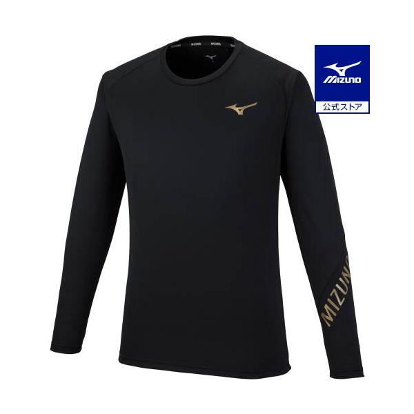 MIZUNO VBロゴを左袖に配置したBasicデザイン長袖Tシャツ。
