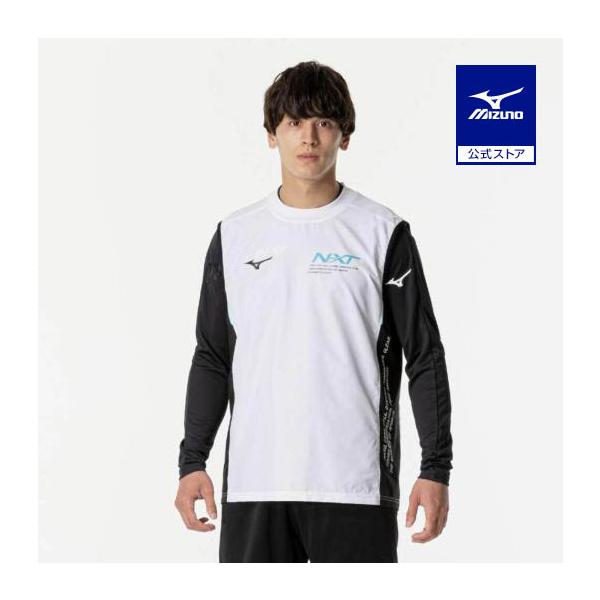 N-XT ロゴデザインのスポーティーなノースリーブタイプの動きやすく使いやすいピステが登場。練習時の肩回りの動かしやすさが特徴。