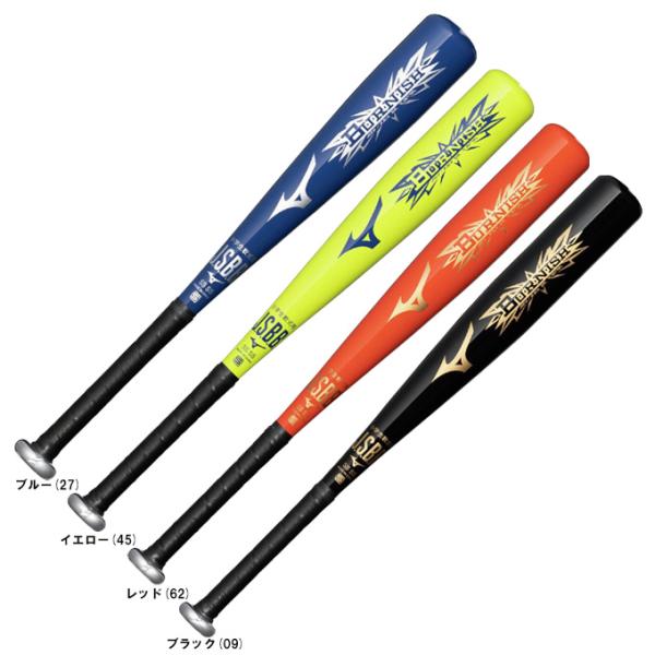 ■品番1CJMY195■商品説明これから野球をはじめようと考えるお子様におすすめ。軽くて短い金属バット。バランス：ミドルバランス(ミドルヒッター向き)■素材アルミ合金■カラーブルー(27)イエロー(45)レッド(62)ブラック(09)■サイ...