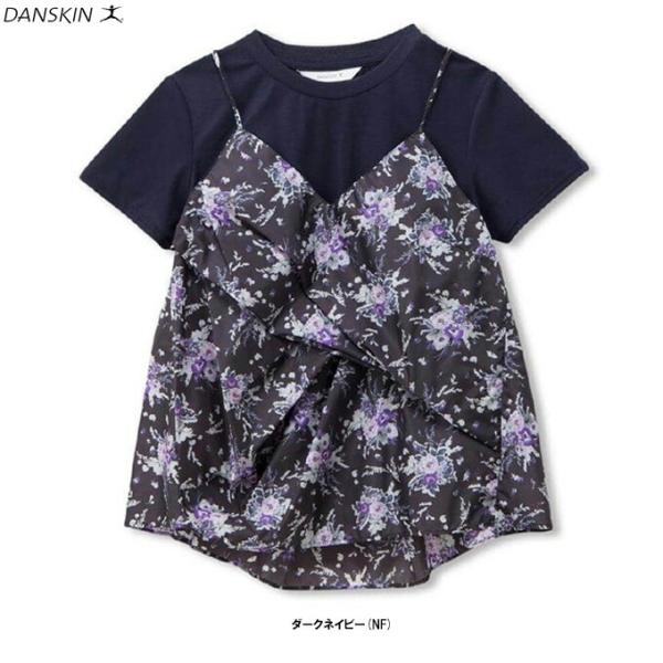 ■品番DARK7910P■商品説明ドライストレッチUVを施した、ダンスキンのキャミソールTシャツです。■素材維部分：ナイロン100%ニット部分：ポリエステル96%、ポリウレタン4%衿：ポリエステル97%、ポリウレタン3%■カラーダークネイビ...