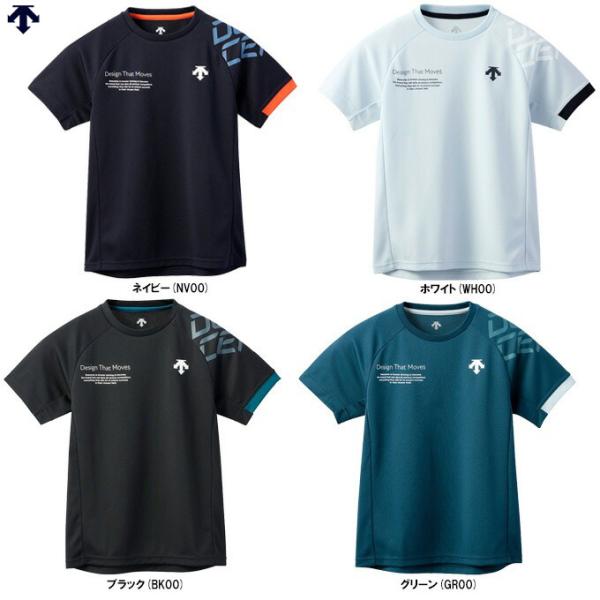 ■品番DV5SHT03J■商品説明腕の振り上げ動作を意識したラグランスリーブを採用しています。肩部分にDESCENTEグラフィックを配置した半袖バレーボールシャツです。袖先の配色がデザインポイントです。■素材ポリエステル100％■カラーブラ...