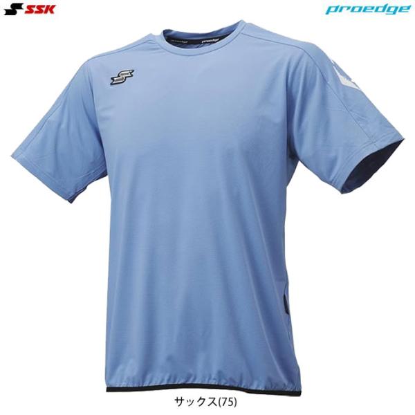 ■品番EBT24001■商品説明接触冷感素材と抜群のストレッチ性を備えた、proedge冷感トレーニングTシャツ。裾はニットバインダー仕様でめくれ上がりにくくなっているため腰回りの収まりがよく、運動中の邪魔になりません。背中のproedge...