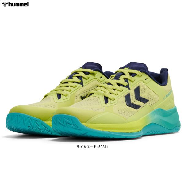 ■品番HM230729■商品説明「パワー」をコンセプトに開発された、エリートプレイヤー向けハンドボールシューズ。激しい接触や踏み込みの多いプレーでも、安定した動きをサポートする設計です。・クッション性と安定性を高めたソールユニットを採用・着...