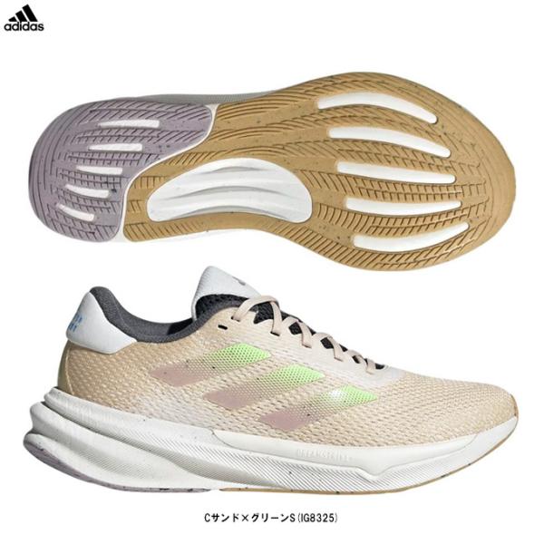 ■商品説明走る場所はどこであれ、周囲の美しい自然の恵みに感謝する時間をとろう。それが、このアディダス ランニングシューズが伝えたいメッセージ。初めての5Kに向けたトレーニングにも、週末のカジュアルなランニングにも活躍する、快適さとサポート力...