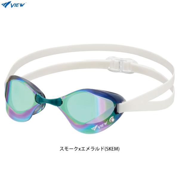 ■品番V122SAM■商品説明不要なヘッドアップを抑えた抵抗の少ない姿勢で泳ぐことを可能にしたレーシングゴーグル。前方視界が大幅に向上したbladeの新シリーズBladeF。集中力を高めるミラータイプ。・UVカット・V選べる鼻ベルト（XS・...