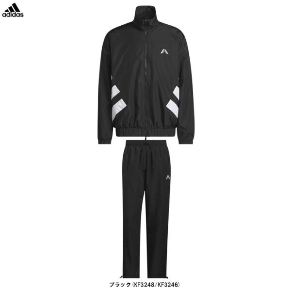 ■品番VU873/DVZ53■商品説明ウーブンファブリックを使用した、重ね着しやすいルーズフィットのバスケットジャケットと肌ざわりが滑らかなトラックスーツボトムのセットアップ。プレーンウィーブ構造がさりげない上質感を添え、オリジナルス、バス...