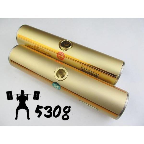※ゲートボールヘッドのみの販売です※●ヘッドは両面使用可能なステンレス製φ45×200mm、カラーはゴールドとなります。530gと重いのが特徴です。●ジョイント部はφ13.5、Aジョイントまたはねじ込み式共通金具φ14のBジョイント、ロック...