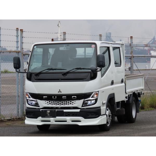 MJ-JAPAN　20キャンター標準ボディ専用フロントスポイラー3点セット取り付け車種　三菱ふそう　R3年〜　20キャンター標準（ステップリフレクター無車）20キャンター　Wキャブ　平ボディ　２トン3トンダンプetc素材FRP黒ゲル仕上げ　...