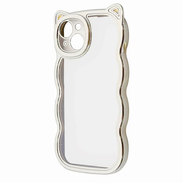 対応機種：iPhone 14カラー／キャラ：シルバー手にフィットしやすいうねうねフォルムグリップ感＆カメラを保護手にフィットしやすいうねうねフォルム。衝撃に強い全周エアクッション構造。カメラ周りを精密に保護。ワイヤレス充電対応。重量：約67...