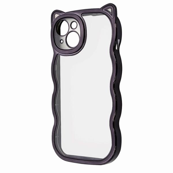 対応機種：iPhone 15カラー／キャラ：ブラック手にフィットしやすいうねうねフォルムグリップ感＆カメラを保護手にフィットしやすいうねうねフォルム。衝撃に強い全周エアクッション構造。カメラ周りを精密に保護。ワイヤレス充電対応。重量：約66...