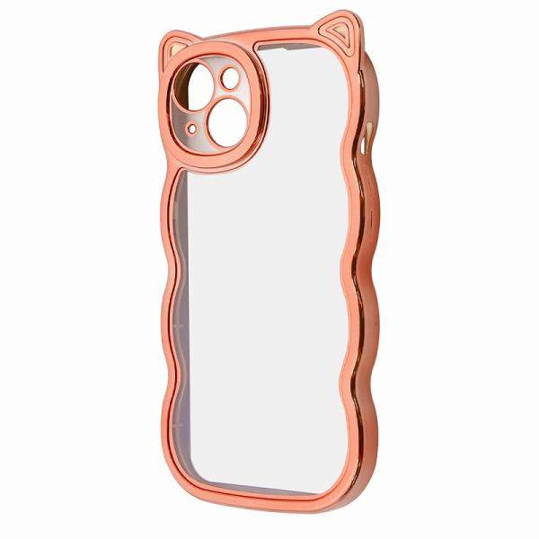 対応機種：iPhone 15カラー／キャラ：ピンクゴールド手にフィットしやすいうねうねフォルムグリップ感＆カメラを保護手にフィットしやすいうねうねフォルム。衝撃に強い全周エアクッション構造。カメラ周りを精密に保護。ワイヤレス充電対応。重量：...