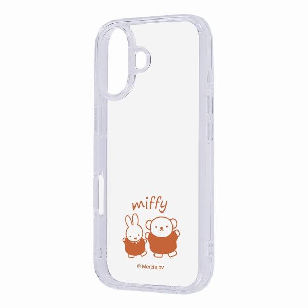 対応機種：iPhone 17(P52)カラー／キャラ：ミッフィーとボリス黄ばまず透明感抜群キャラクターがデザインされたハイブリッドケースIllustrations Dick Bruna ? copyright Mercis bv1953-2...